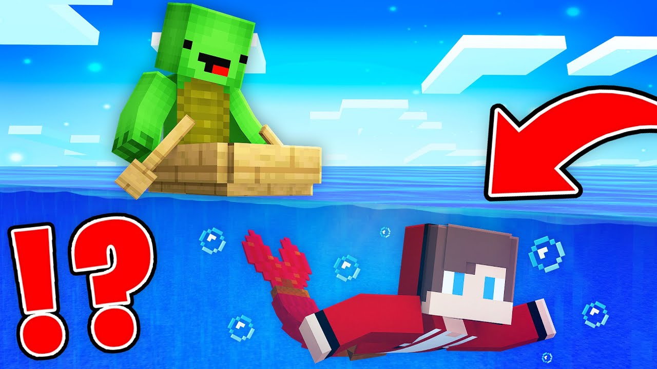MERMAID Speedrunner vs Hunter : JJ vs Mikey in Minecraft Maizen! - Minecraft videos