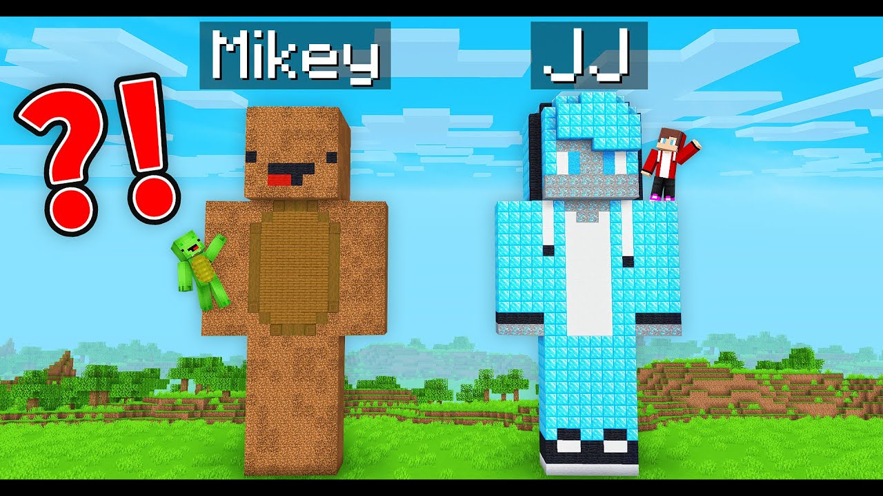 Mikey POOR vs JJ RICH STATUE Survival Battle in Minecraft (Maizen) - Minecraft videos