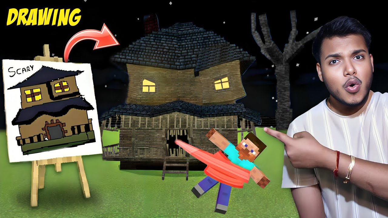 Minecraft Anything Scary I Draw I Get In Real ! - Minecraft videos