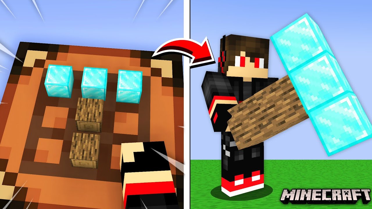 Minecraft, But Anything You Craft Works... - Minecraft videos