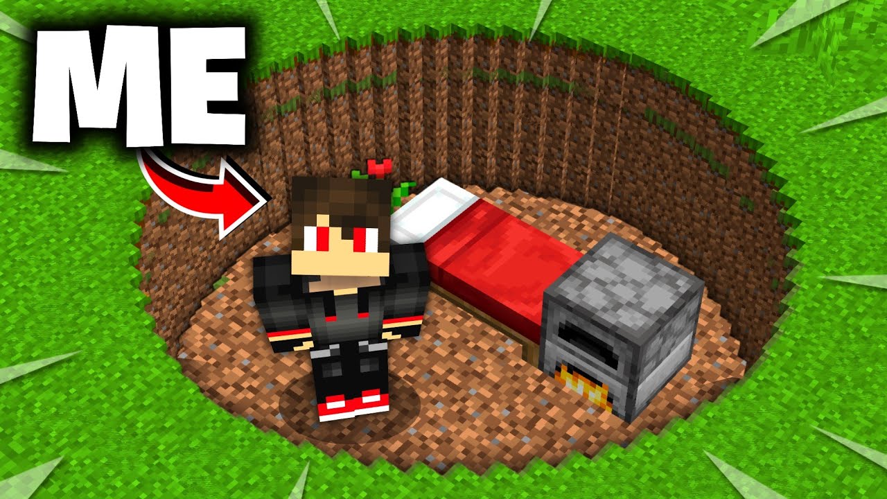 Minecraft, But I Can't Leave This Hole... - Minecraft videos