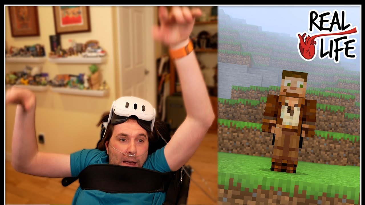 Minecraft Wheelchair VR Gone Wrong - Real Life SMP - Minecraft videos