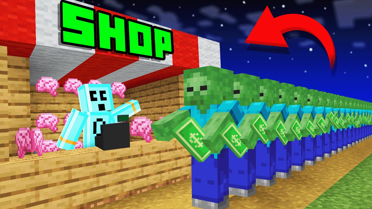 Minecraft but Everything is a Shop - Minecraft videos