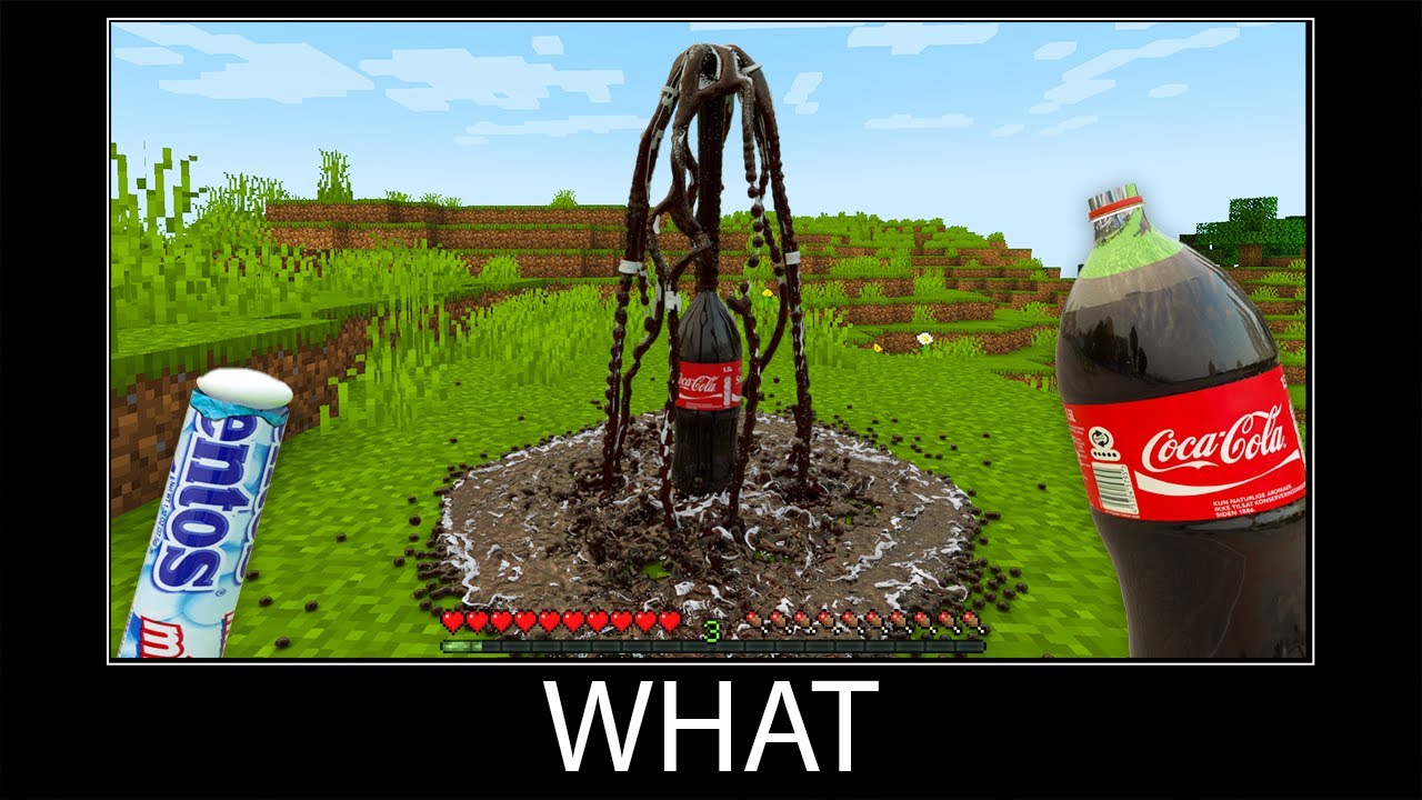 Minecraft wait what meme part 344 realistic minecraft Coca Cola ...
