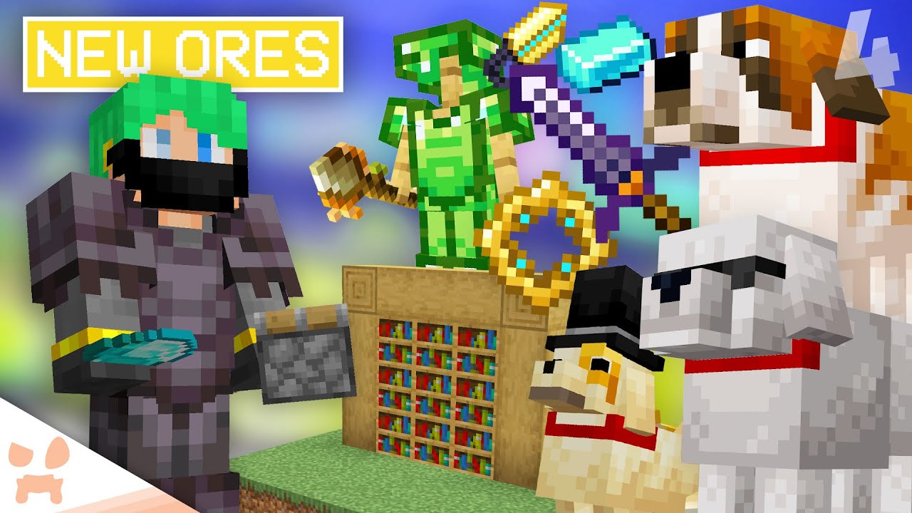 NEW ORES, SECRET DOORS, + MORE! (reviewing new minecraft addons 4 ...