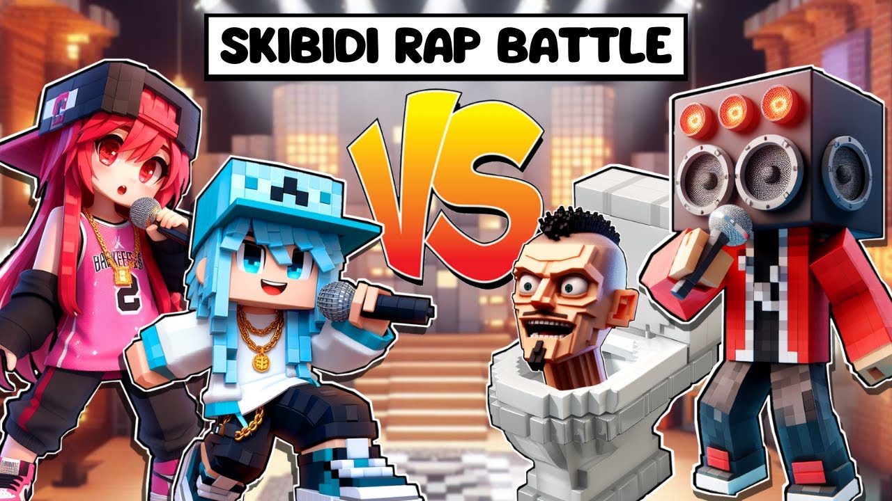 SKIBIDI RAP BATTLE IN MINECRAFT?!? - Minecraft videos