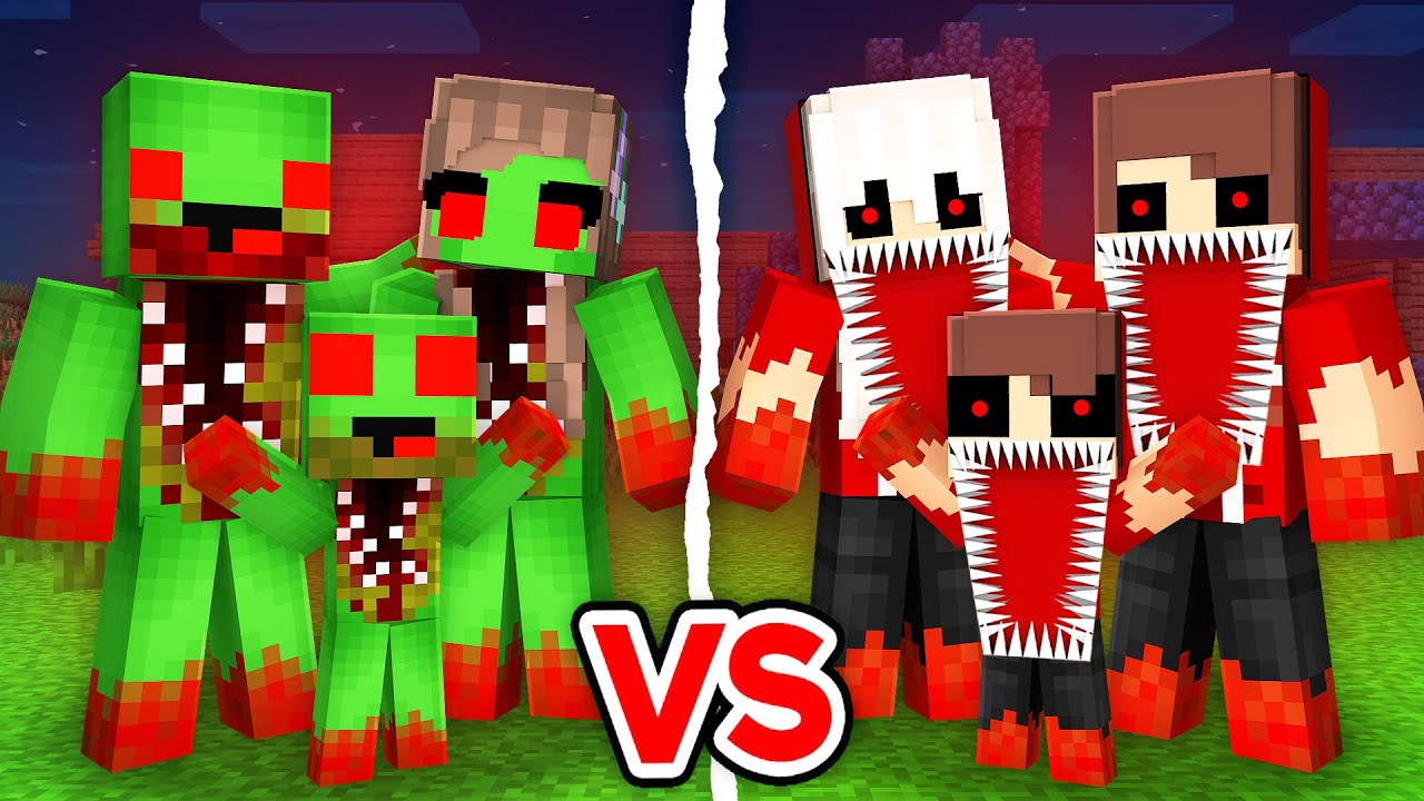 Scary Maizen Family vs EXE Mikey Family Battle in Minecraft! - Parody Story(JJ and Mikey TV ...