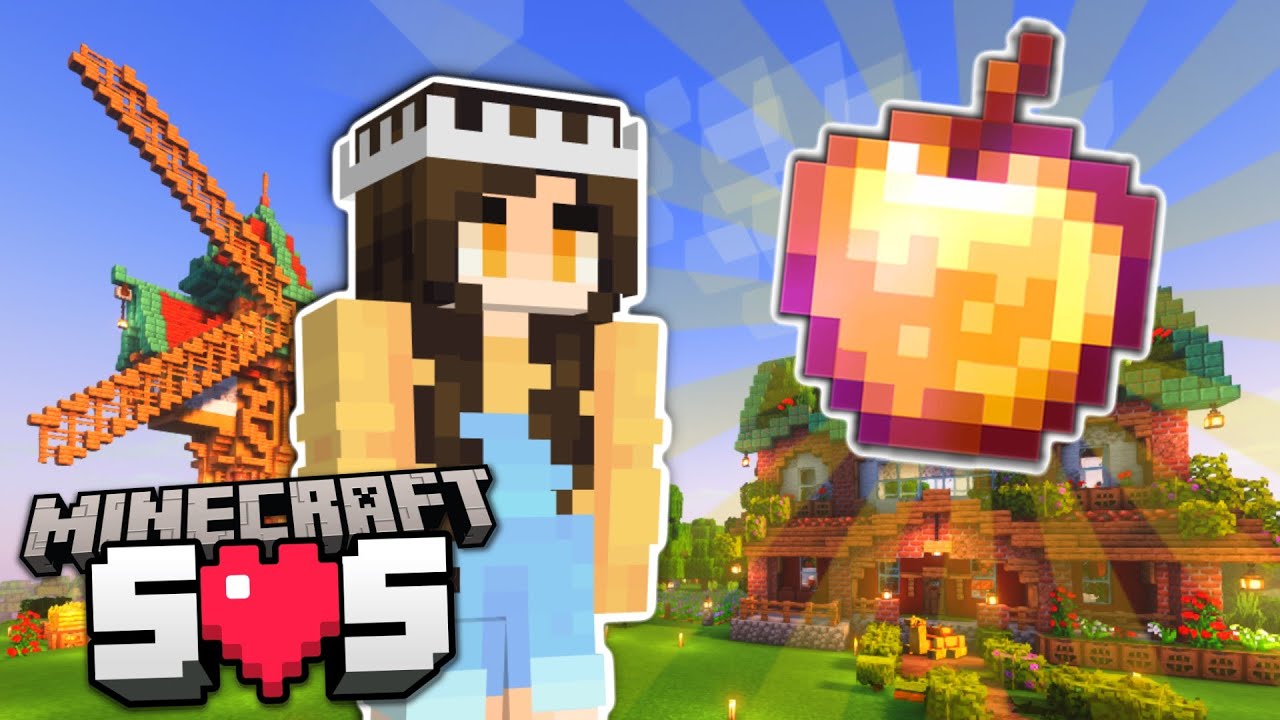 THE GREAT BIG HUNT FOR A GOD APPLE | Minecraft SOS Hardcore SMP 5 ...