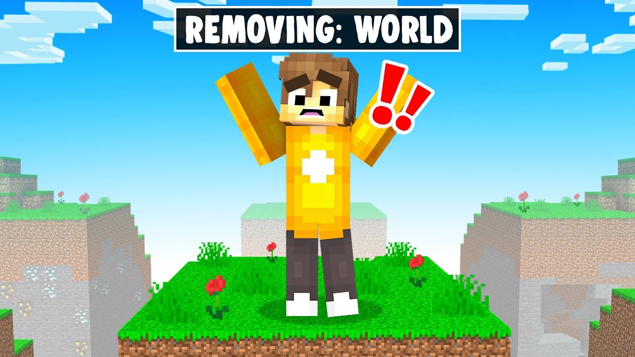 The World Deletes Itself In Minecraft Minecraft Videos