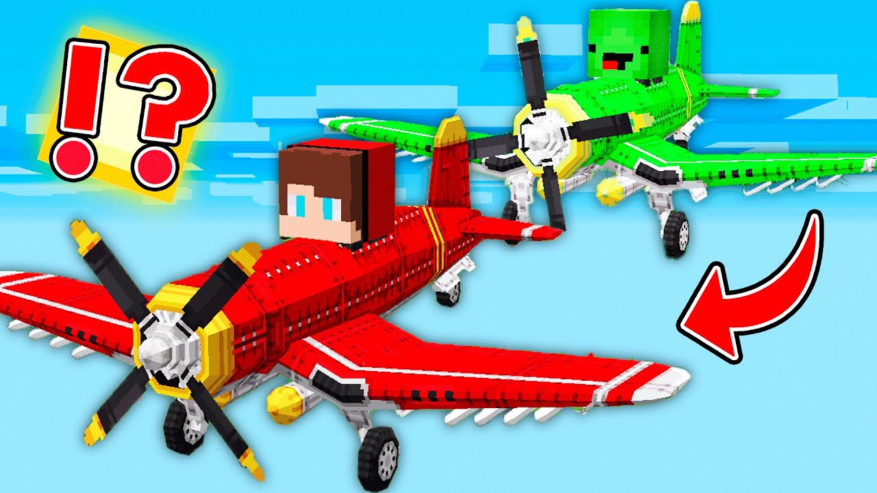 WHY MIKEY PLANE ATTACK JJ PLANE AND ATTACK THE VILLAGE IN MINECRAFT ...