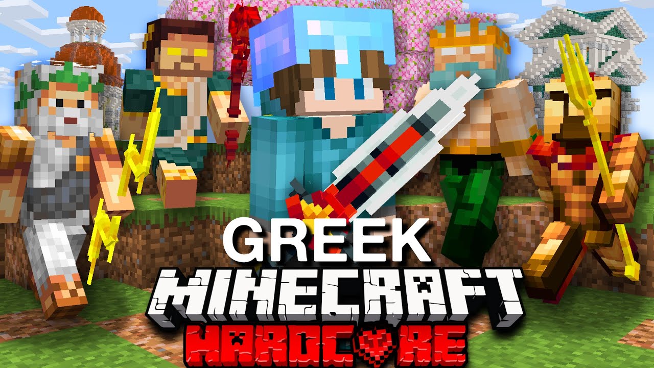 100 Players Simulate GREEK Hunger Games in Minecraft! - Minecraft videos