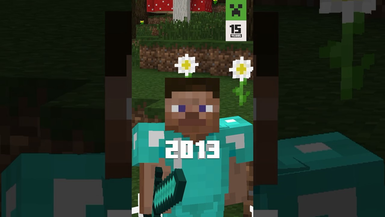 15 YEARS OF MINECRAFT SELFIES - Minecraft videos