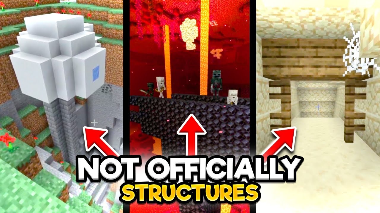 9 Secret Minecraft Structures Minecraft Videos