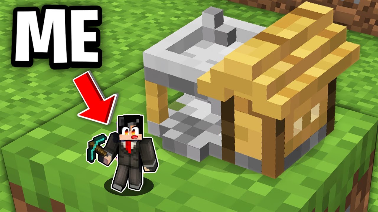 Clyde BUILT a Smallest Base in Minecraft! - Minecraft videos