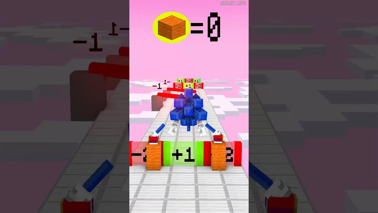 HELP SONIC MATH RUN CHALLENGE ESCAPE FROM POLICE MAN with Sonic #minecraft #shorts - Minecraft ...