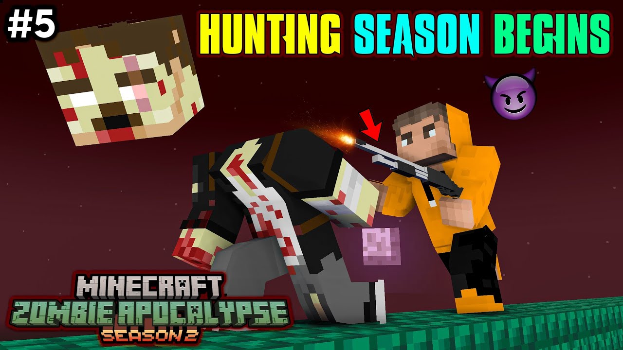 HUNTING SEASON BEGINS | Minecraft Zombie Apocalypse | S2 | #5 | THE ...