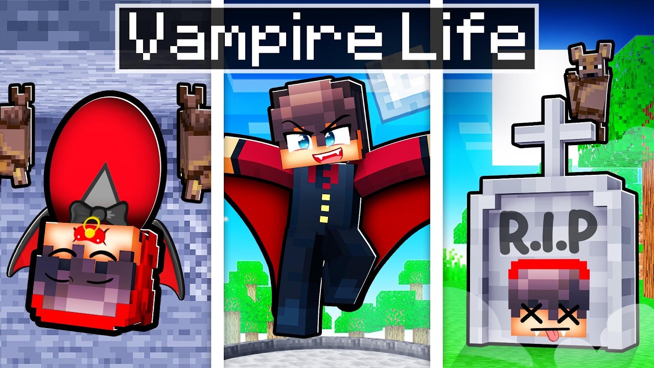 Having a VAMPIRE LIFE in Minecraft! - Minecraft videos