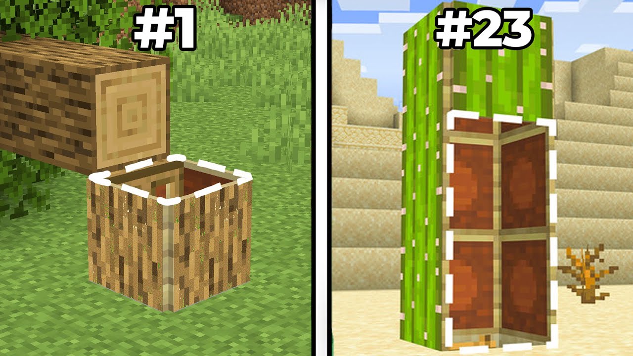 I Built Minecraft’s Most Hidden Bases - Minecraft videos