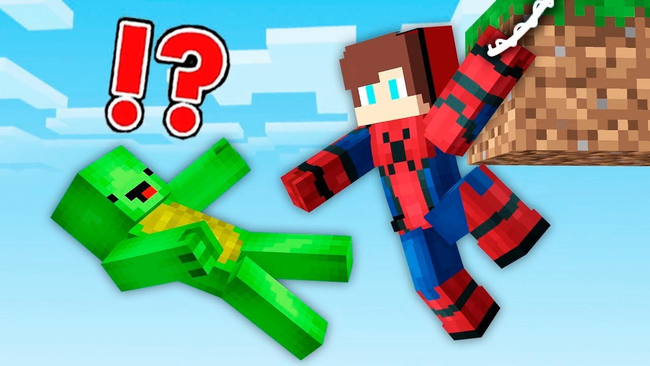 JJ Became SPIDERMAN and Saved Mikey in Minecraft Challenge Maizen - Minecraft videos