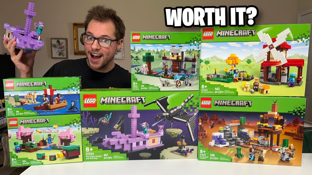 LEGO Minecraft Summer 2024 Full Wave! Unreleased Sets! p(Worth It ...
