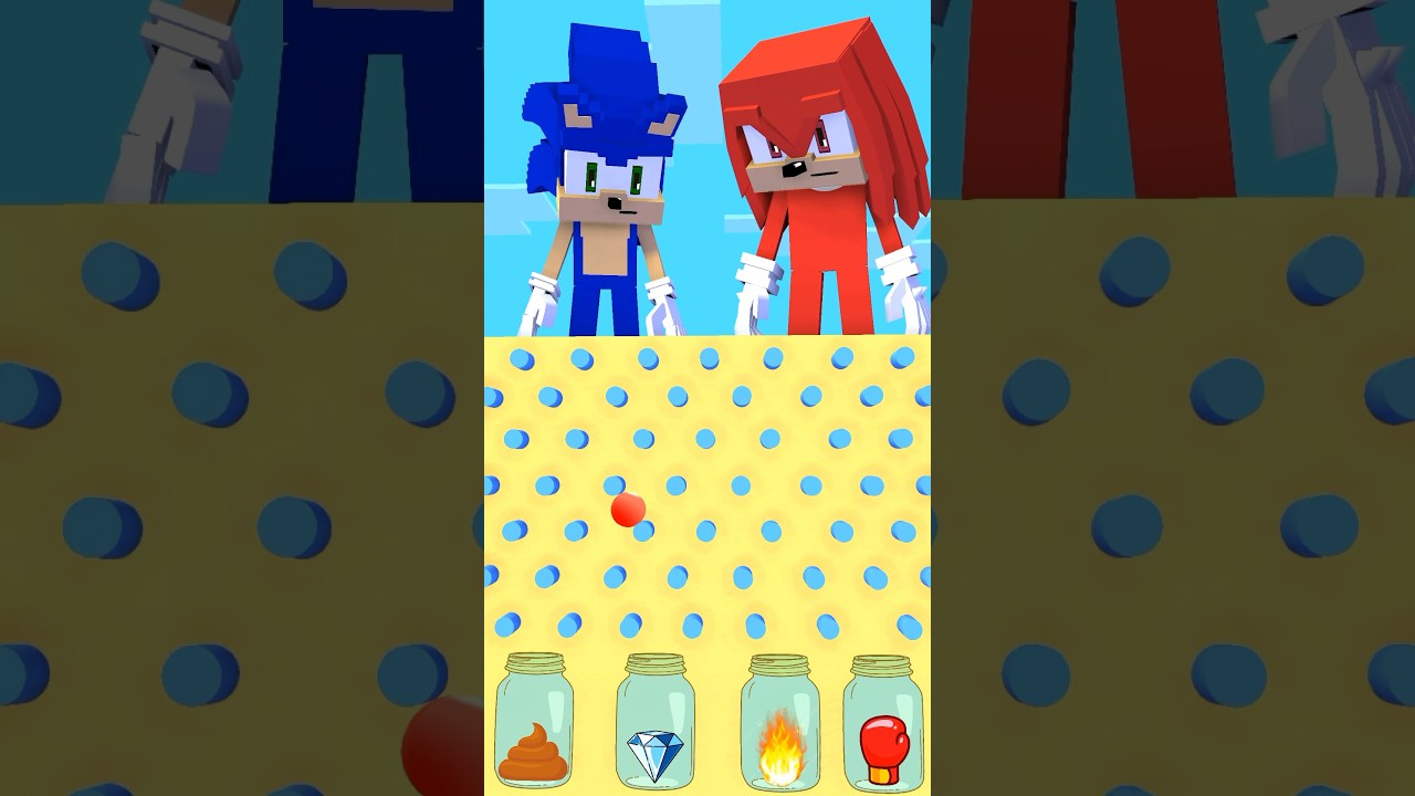 Maze Challenge Ball with Sonic and Knuckles #minecraft #sonic ...