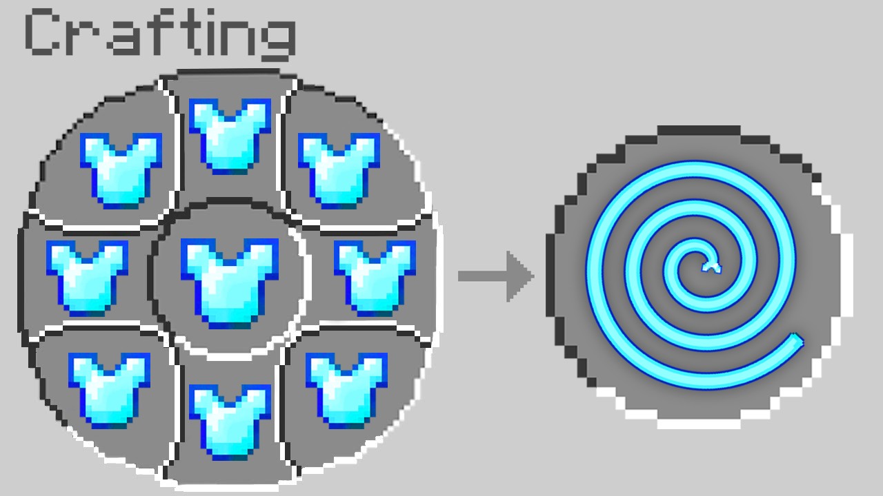 Minecraft, But Crafting Is Round.. - Minecraft videos