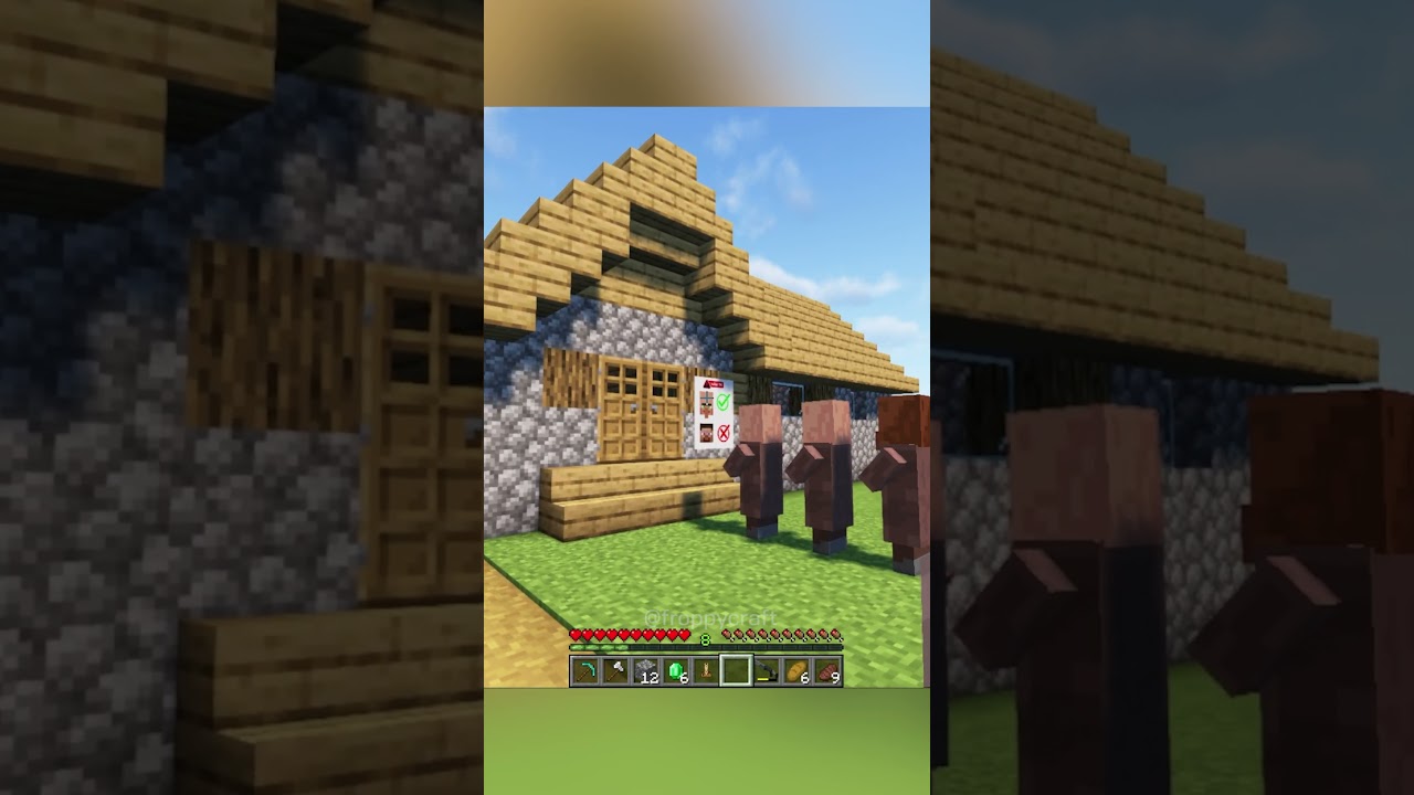 Minecraft Villagers Found a Hole #minecraft #villager #grox - Minecraft ...