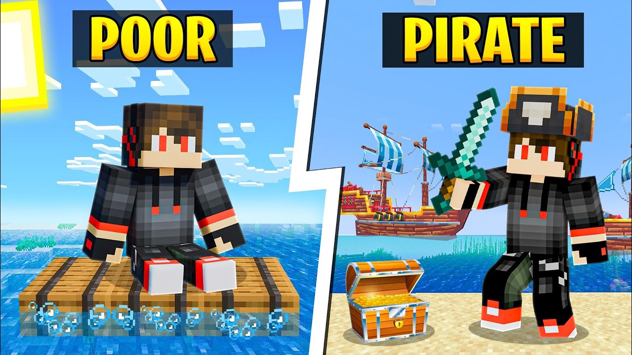 Minecraft but I Became a PIRATE - Minecraft videos