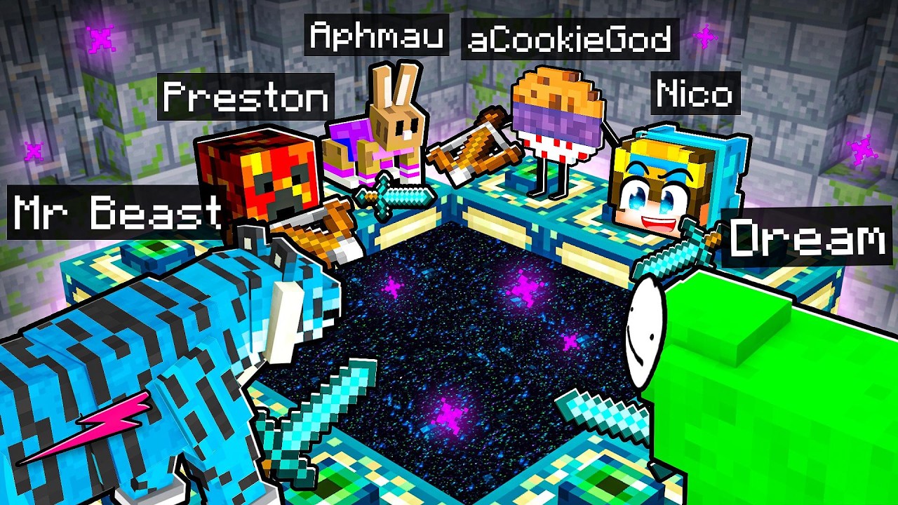 Minecraft but YouTuber Pets Beat the Game For You - Minecraft videos