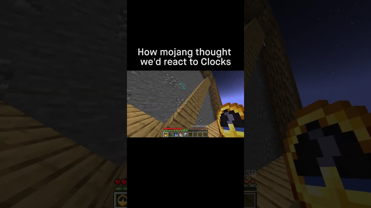 Minecraft how we react to Clocks - Minecraft videos