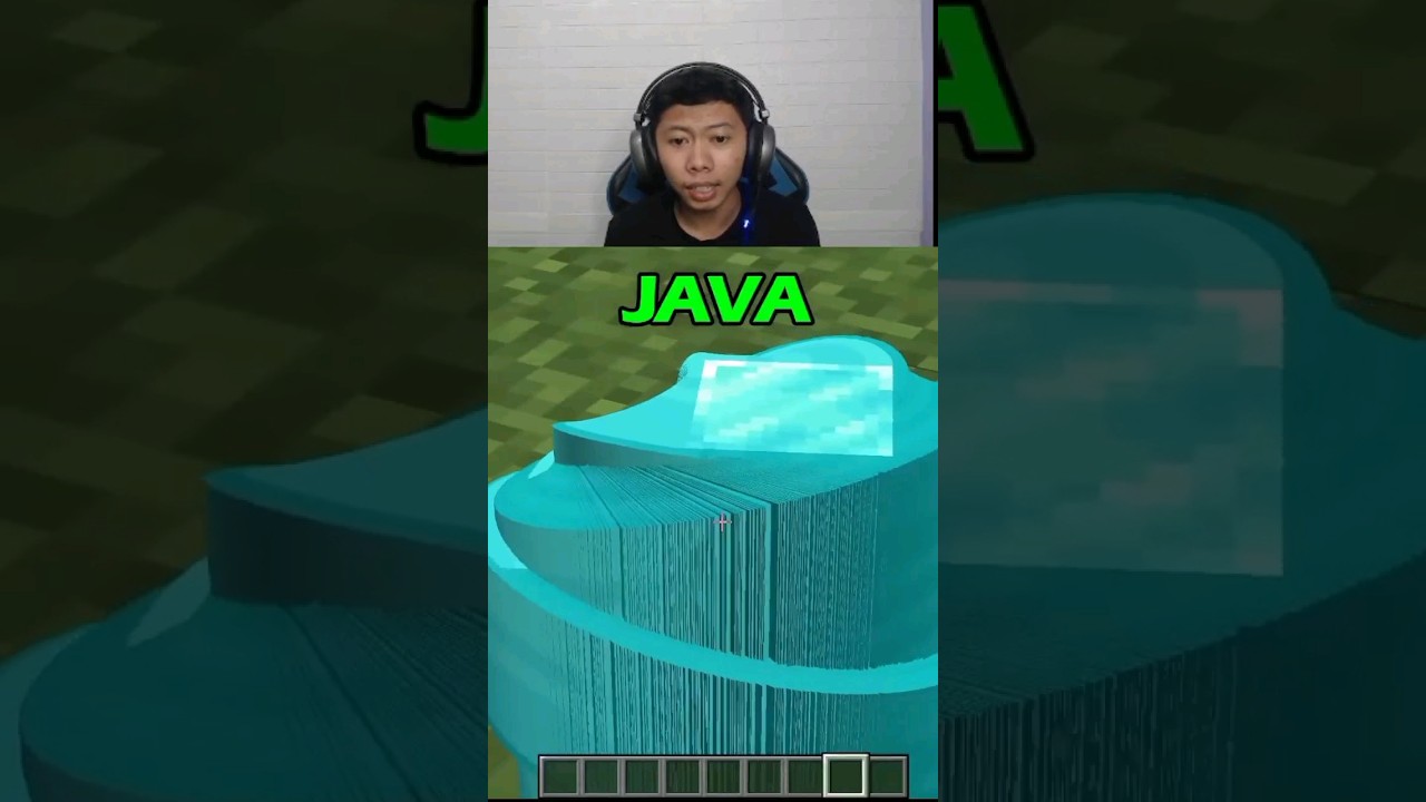 Perbedaan BEDROCK Vs JAVA Di Minecraft #shorts - Minecraft videos
