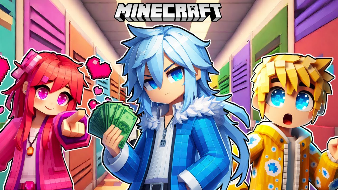 RICH SCHOOL BAD BOY in MINECRAFT?!? - Minecraft videos