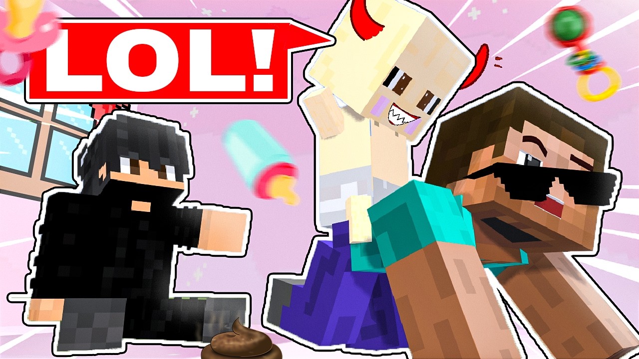 THE MOST DANGEROUS BABY IN MINECRAFT... - Minecraft videos