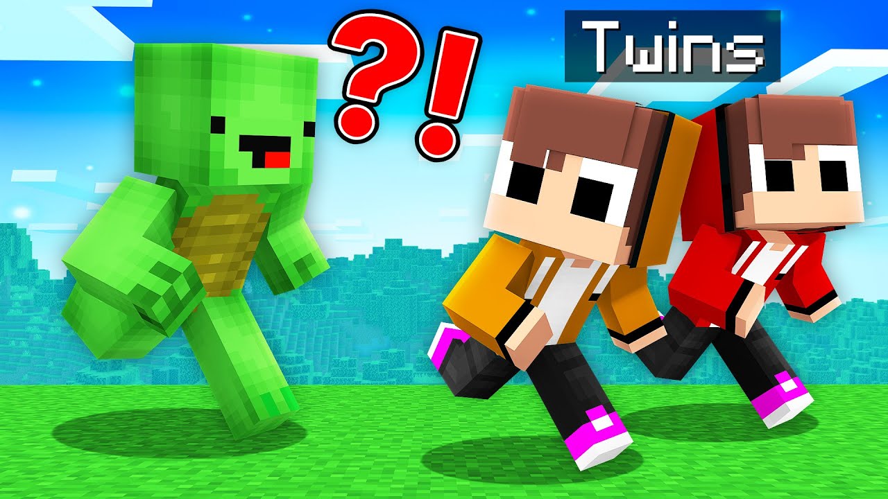TWINS BABY Speedrunner vs Hunter : JJ vs Mikey in Minecraft Maizen! - Minecraft videos