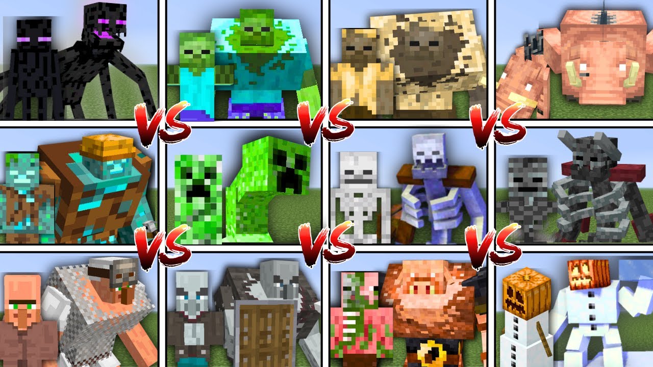 ULTIMATE ALL MOBS BATTLE in Minecraft Mob Battle - Minecraft videos