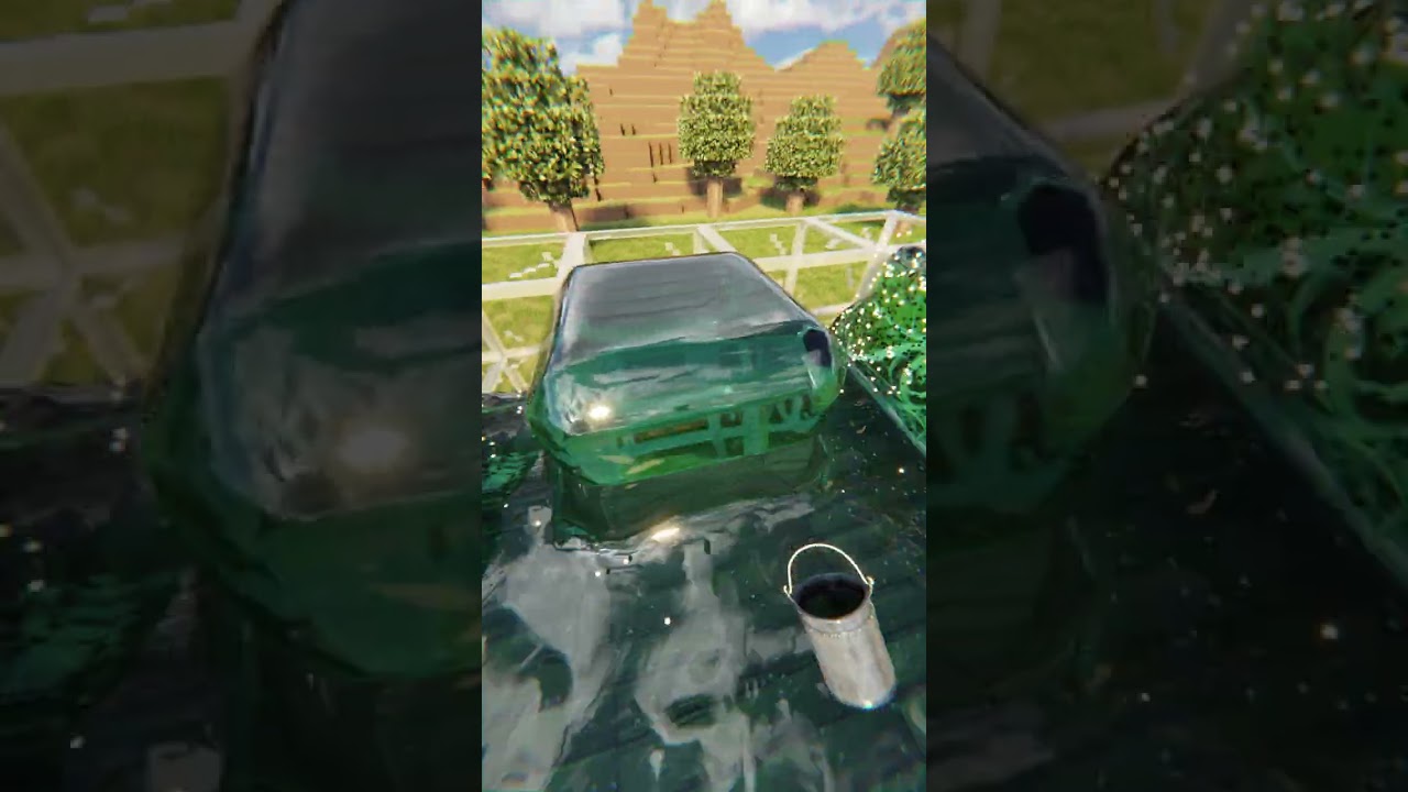 Ultra Realistic Water Vs Lava / Minecraft RTX #shorts - Minecraft videos