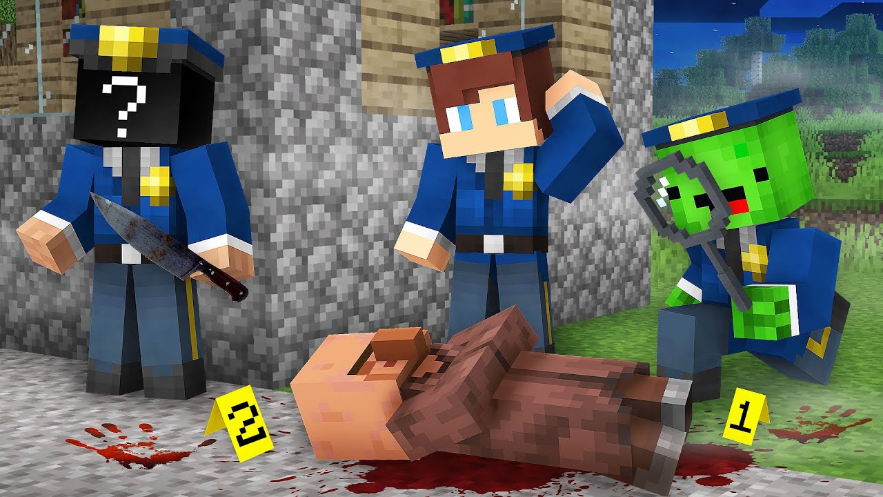 What JJ and Mikey are INVESTIGATING as Police in Minecraft? - Maizen - Minecraft videos