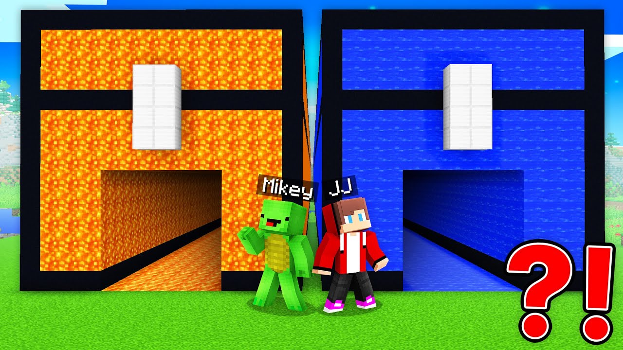 What's JJ and Mikey Find INSIDE The CHEST TUNNEL : LAVA vs WATER in Minecraft Maizen ...