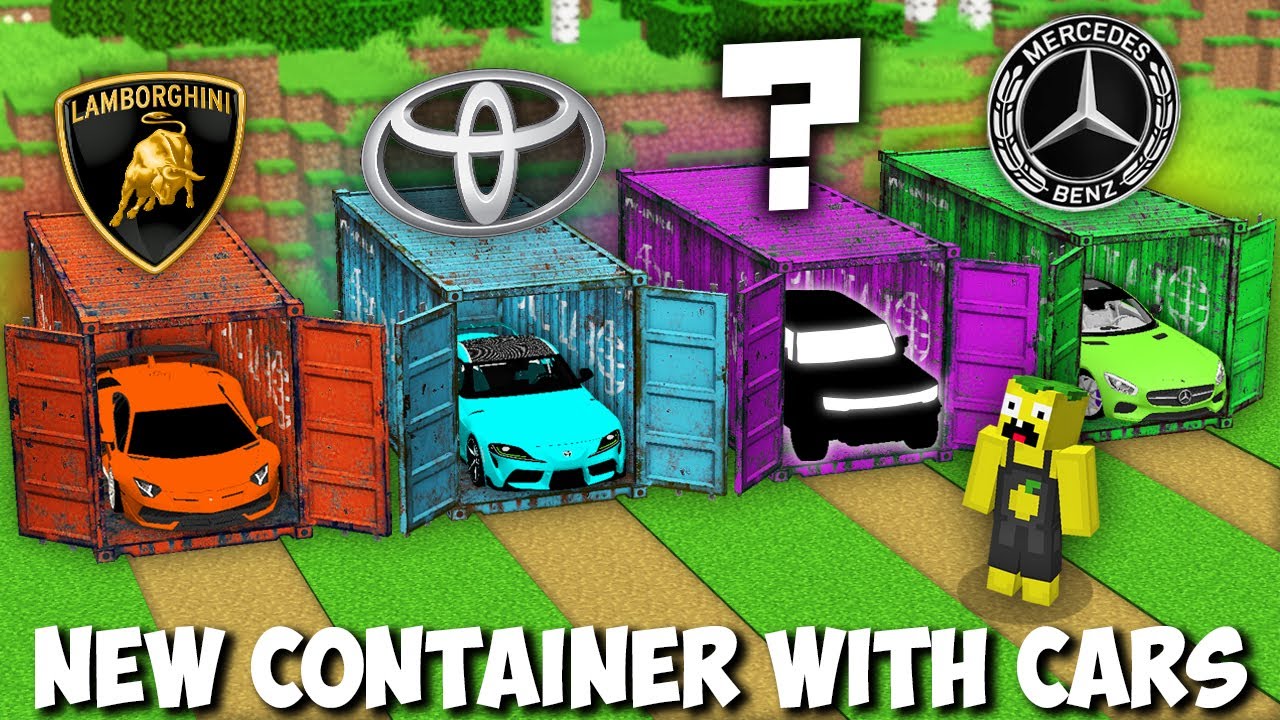 Which SECRET CONTAINER WITH CAR to CHOOSE in Minecraft ! VEHICLE BASE ...