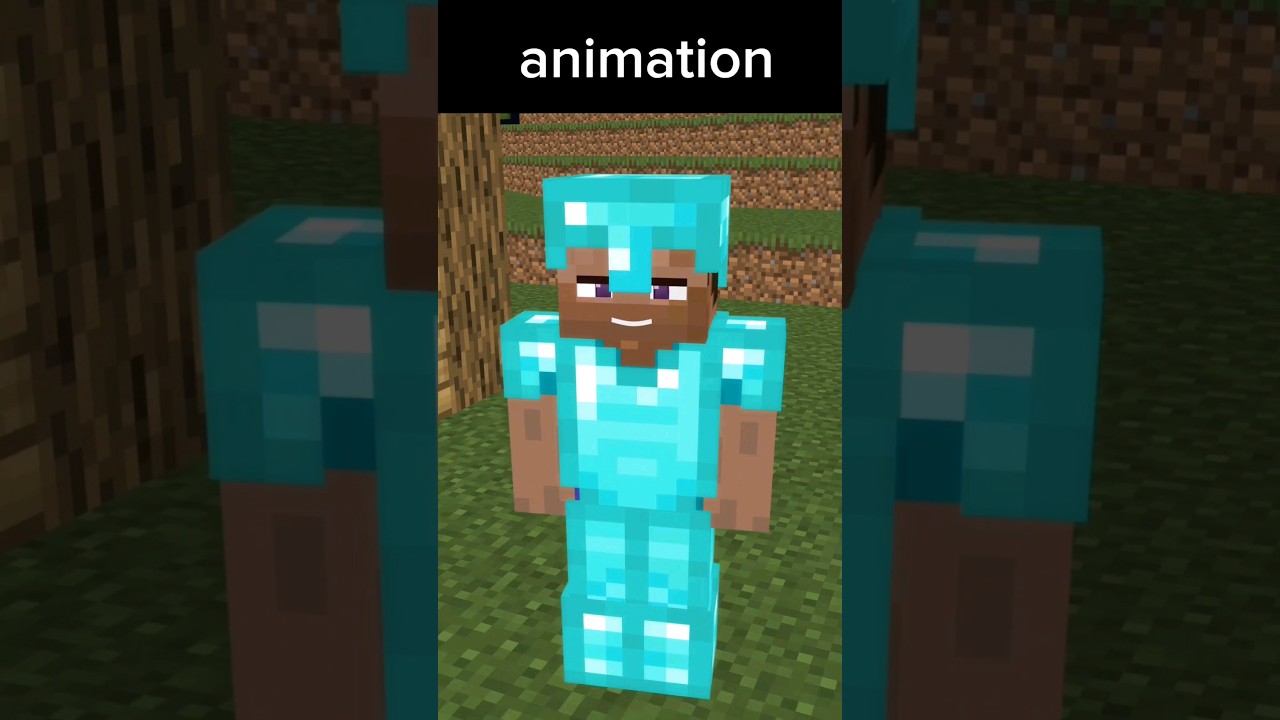 game vs animation | steve vs skeleton #animation #minecraft - Minecraft ...