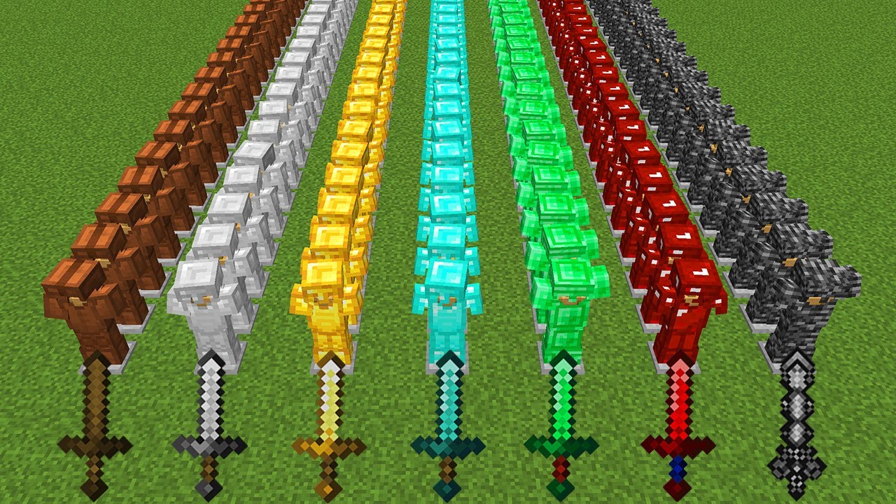 which armor is the strongest in Minecraft experiment? - Minecraft videos