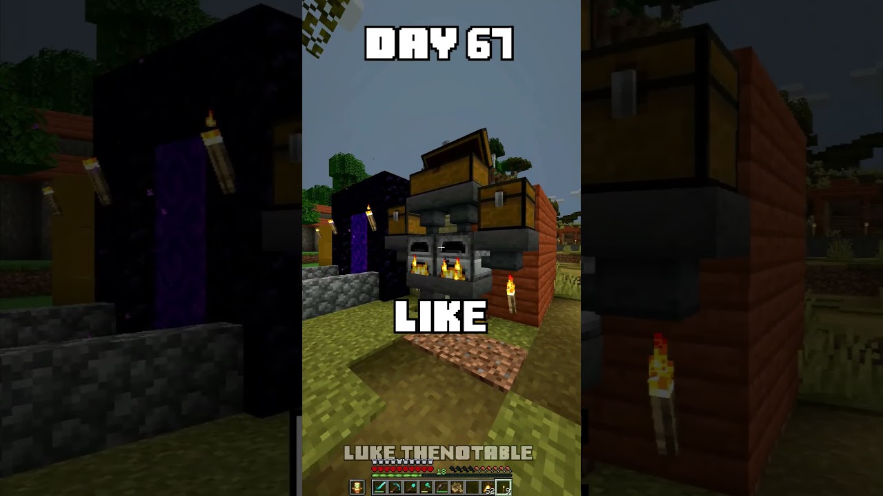 100 Days - [Minecraft Shorts] - Day 67 #minecraft #100days - Minecraft ...