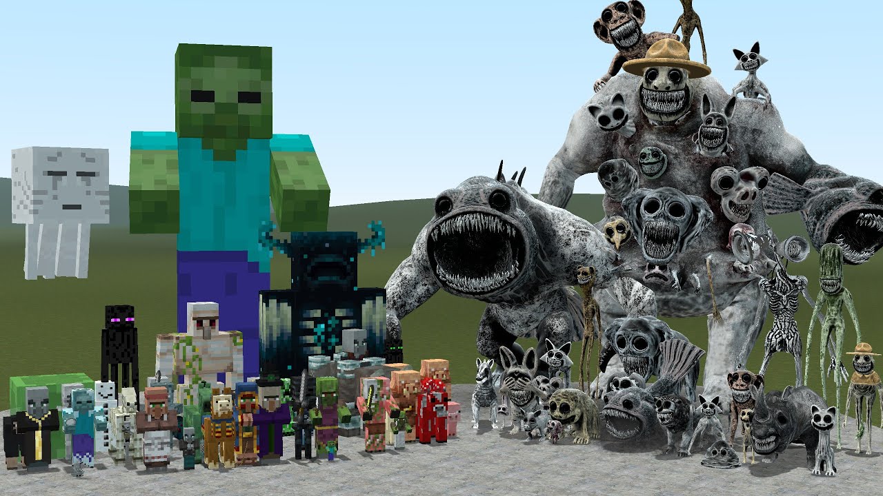 ALL ZOONOMALY MONSTERS VS ALL MINECRAFT MOBS In Garry's Mod!.mp4 ...