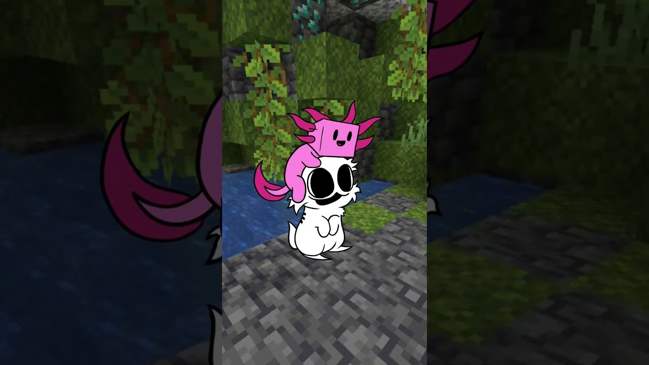 Axolotl #minecraft #animation #rabbit #bunny - Minecraft videos