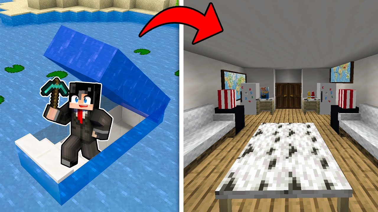 Clyde Built a Underwater Secret Base in Minecraft! - Minecraft videos