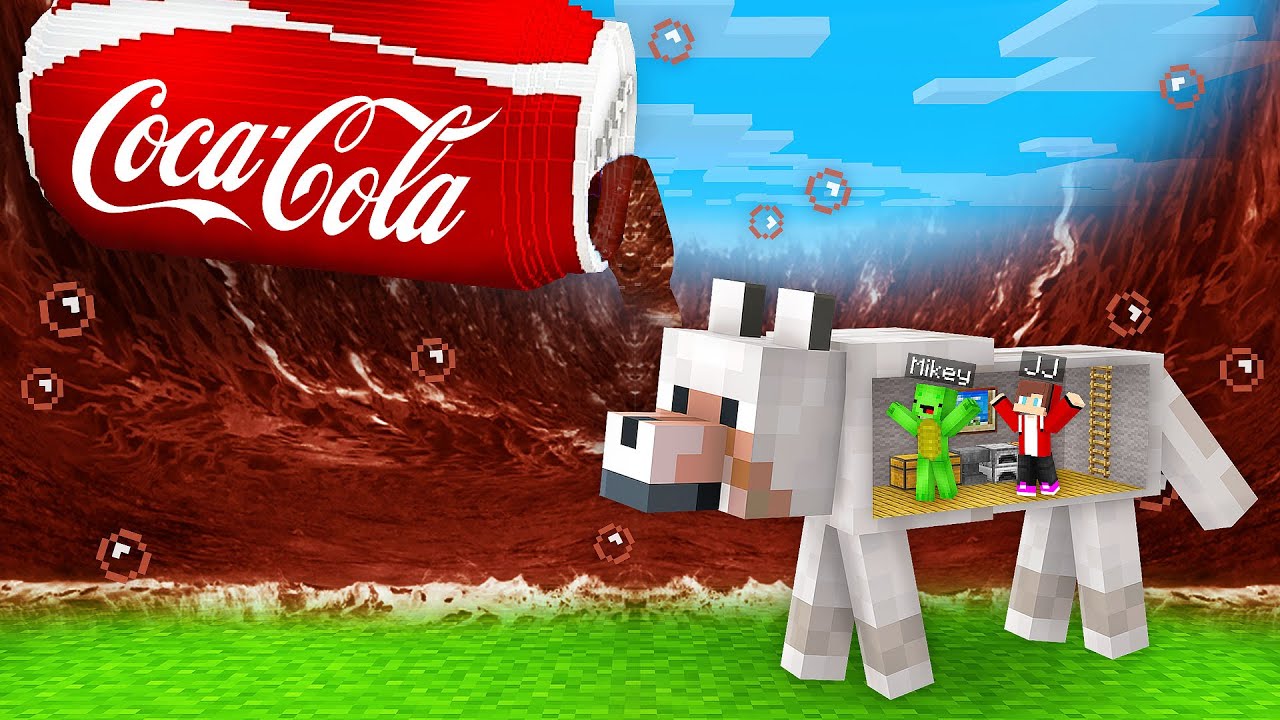Coca Cola Flood vs. Mikey & JJ Doomsday Bunker in DOG - Minecraft ...