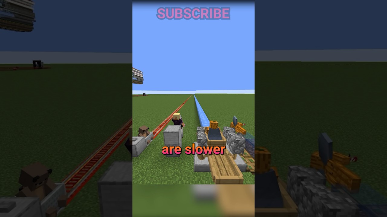 DONT make minecarts FASTER! #minecraft - Minecraft videos