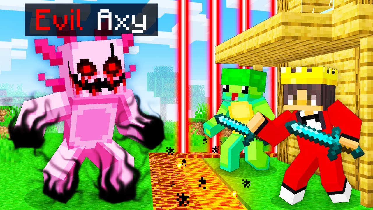 EVIL AXY vs The Most Secure House in Minecraft! - Minecraft videos