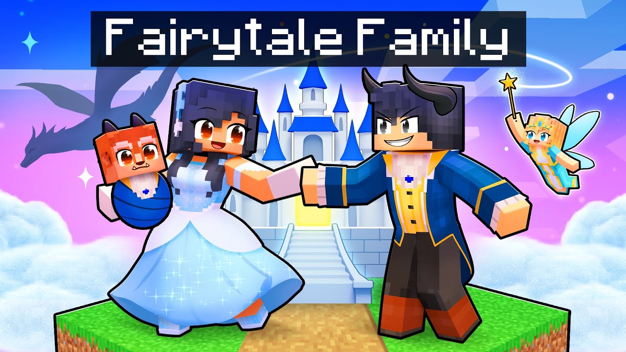 Having a FAIRYTALE FAMILY in Minecraft! - Minecraft videos