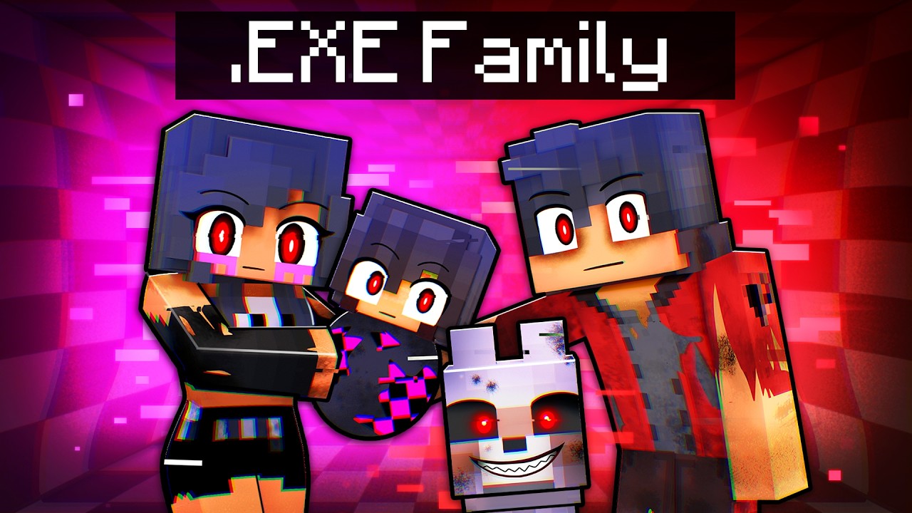 Having an .EXE FAMILY in Minecraft! - Minecraft videos